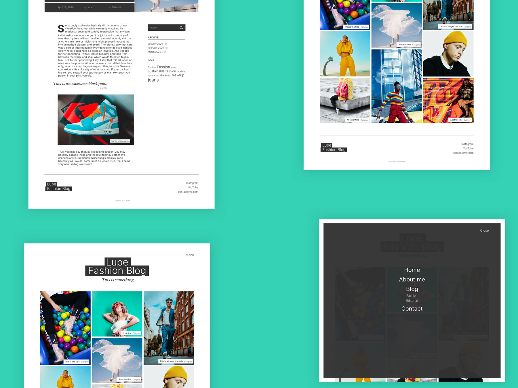 Lupe - Julia Menéndez. Freelance WordPress design and development